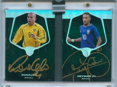 2018 Panini Eminence Ronaldo Neymar Jr Passing The Torch Dual Auto ...
