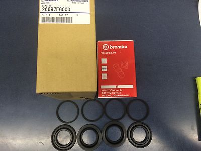 NEW Genuine OEM Subaru Brembo Rear Caliper Reseal Kit 2008-2017 Impreza ...