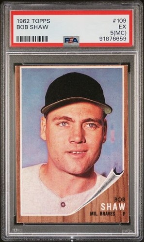 1962 Topps 109 Bob Shaw PSA 5 MC | eBay.de