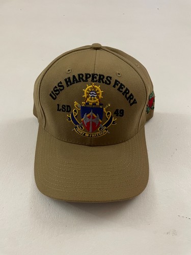 The Corps USS Harpers Ferry LSD 49 Beige Baseball Cap One Size | eBay