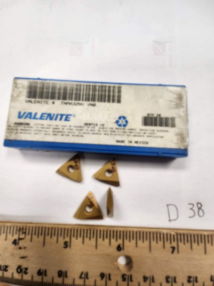TNMA32NV VALENITE Carbide Threading Inserts, Grade VN8, 60° V-Thread, 4 ...