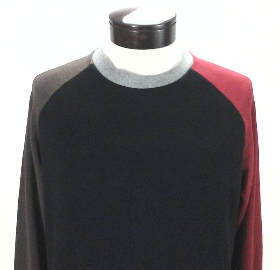 NIKE 6.0 Sweatshirt Colorblock Gray Brown Red Logo Small Zip Pocket Men ...