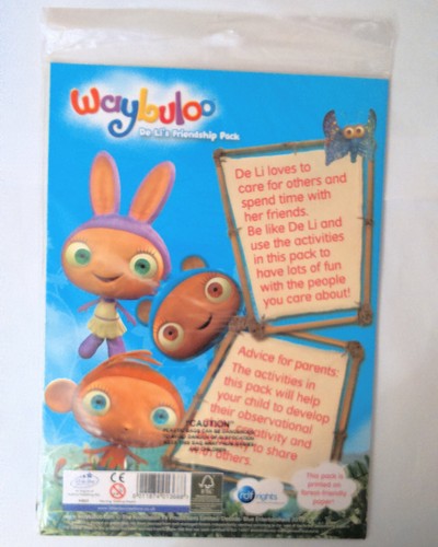 WAYBULOO ACTIVITY PACK Nara DE LI FRIENDSHIP REWARD CHART Snap Cards ...