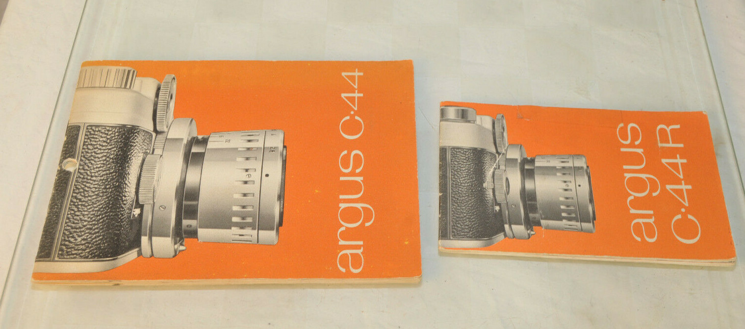 Vintage Argus C44 and Argus C44R Owner Manuals VGUC | eBay