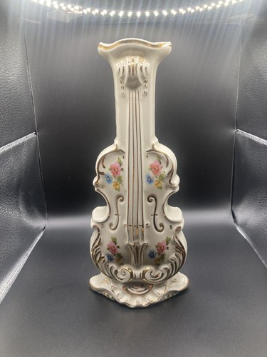 Vintage Porcelain Cello/Violin Flower Vase | eBay