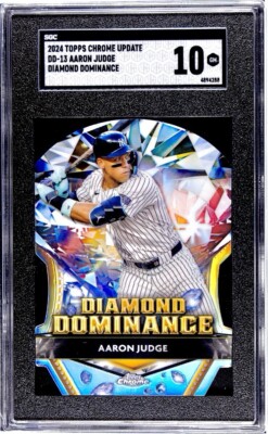 24 Topps Chrome Update Aaron Judge Diamond Dominance Die Cut Case Hit ...