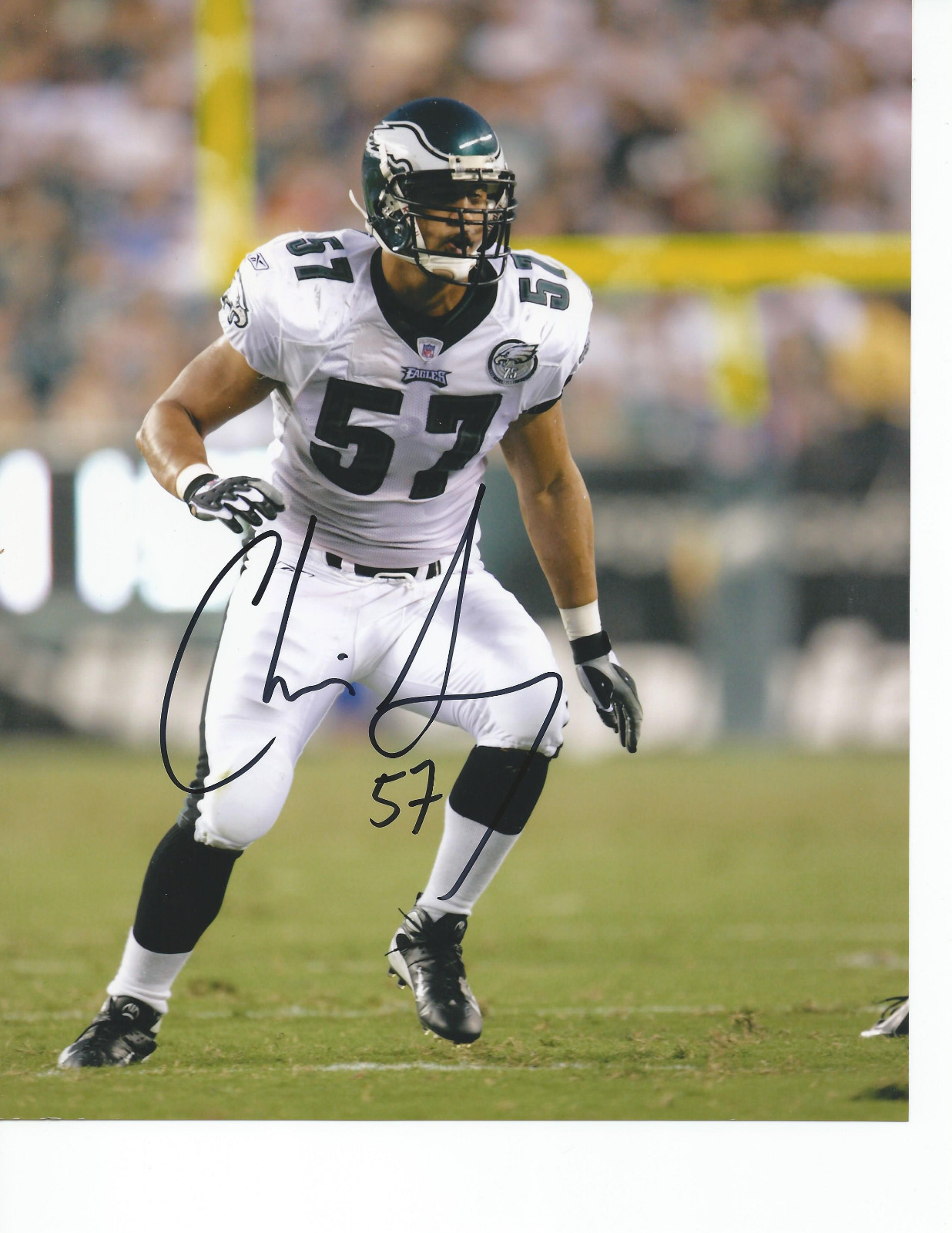 CHRIS GOCONG Autographed Signed 8" x 10 Photo Philadelphia Eagles ...