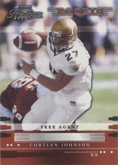 2002 Playoff Prestige - Rookie Cortlen Johnson #211 (RC) for sale ...