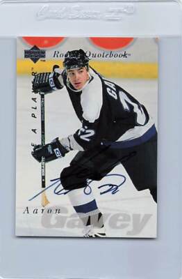 1995/96 Be A Player #S165 Aaron Gavey Lightning Signed Auto *G6713 | eBay