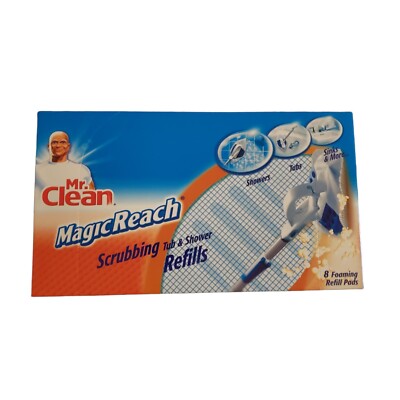 Mr. Clean Magic Reach Scrubbing Tub And Shower Pad Refills 8 in Box ...