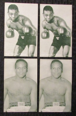 ARCADE EXHIBIT Boxing Card LOT of 4 FN-/FN Ted Red Top Davis & Gil ...
