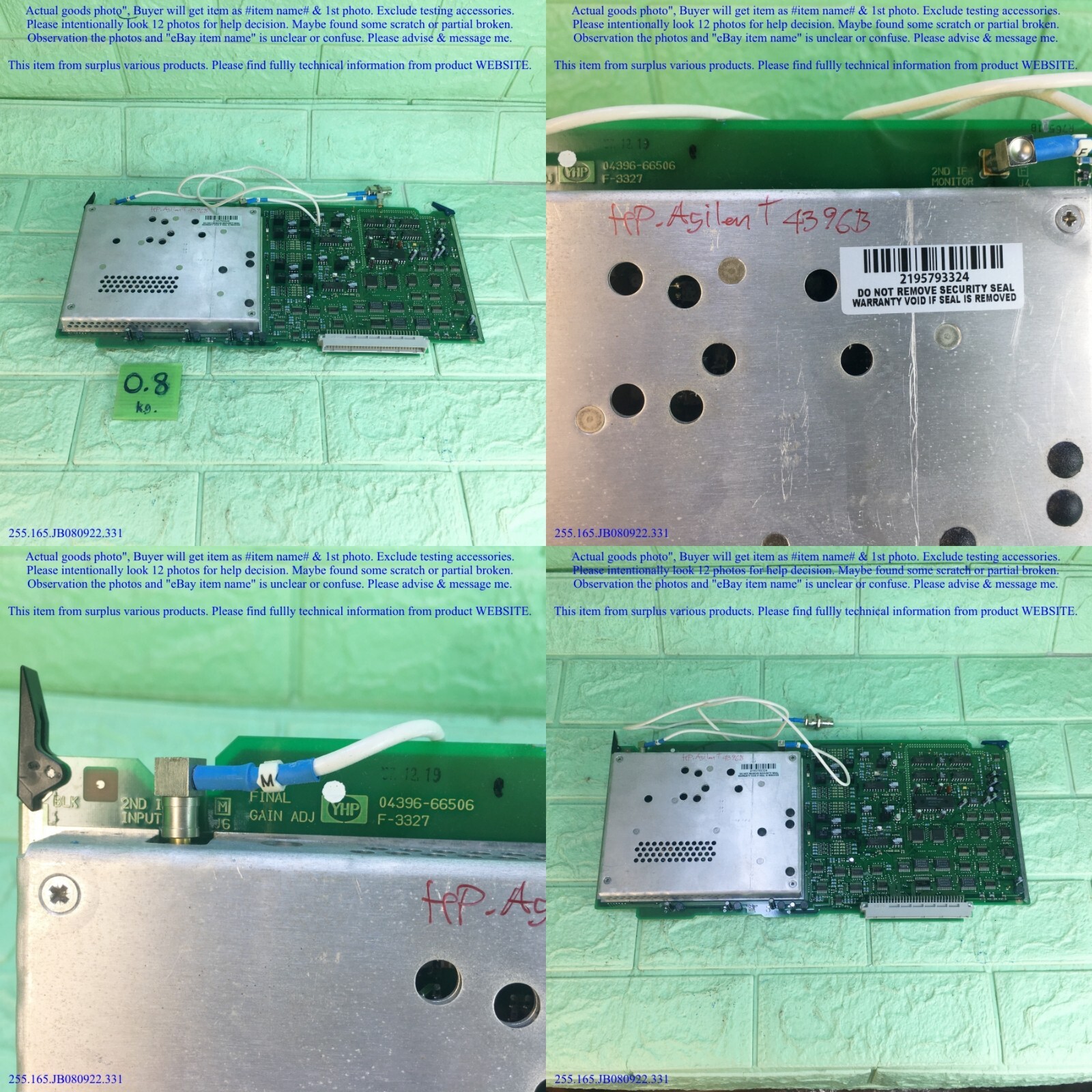 HP 4396B HP 04396-66506, 4396B Board as photo, sn:3324, DHLtoUS. | eBay