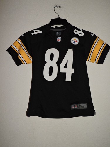Nike Pittsburgh Steelers #84 Antonio Brown Youth Size M 10-12 Black NFL ...