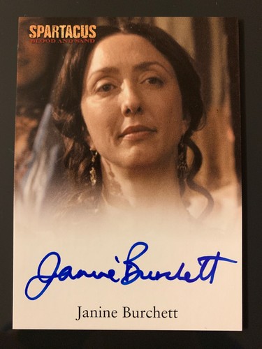 Janine Burchett As Domitia Authentic Autograph Card In Spartacus Blood ...
