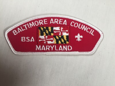 Baltimore Area Council twill plastic gauze back BSA CSP Patch | eBay