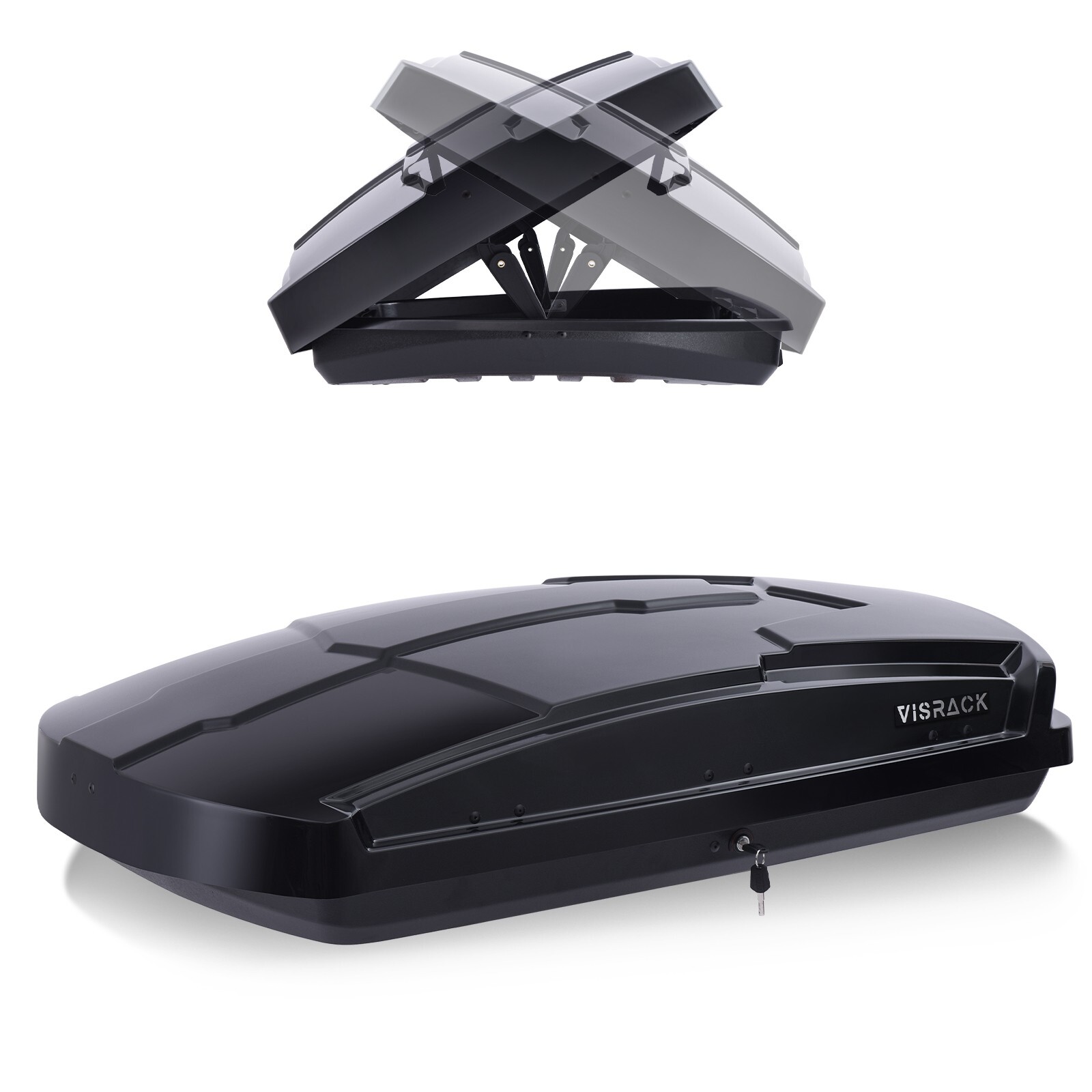 15 Cubic Feet Roof Top Storage Box ，Carrier Roof Mount Travel Luggage ...