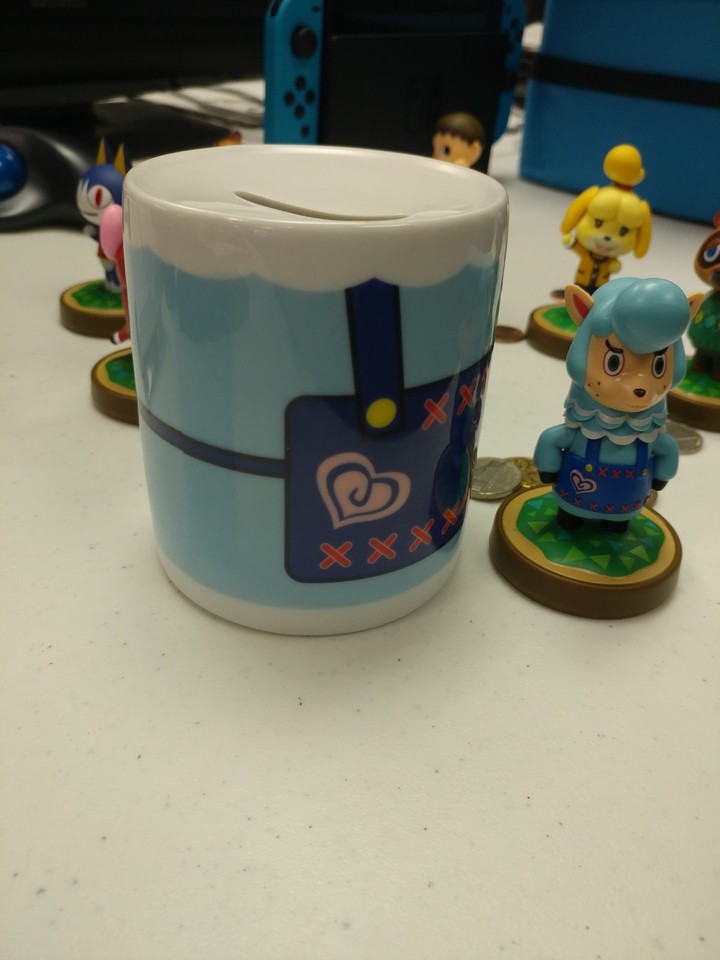 Nintendo Animal Crossing Cyrus apron design ceramic coin bank | eBay