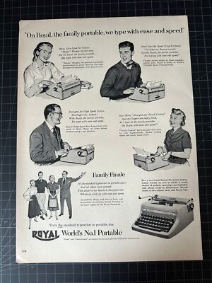 Vintage 1940s Royal Typewriter Print Ad | eBay
