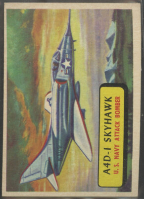 1957 Topps Planes #59 A4D-1 Skyhawk U.S. Navy Attack Bomber | eBay