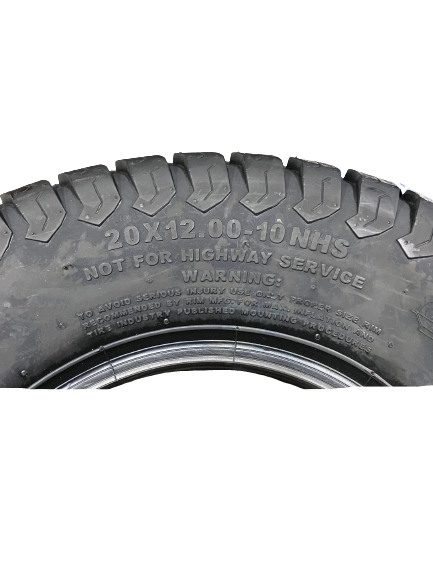 1 New Tires 20 12.00 10 OTR GrassMaster TR332 Turf 4 ply 20x12.00-10 ...