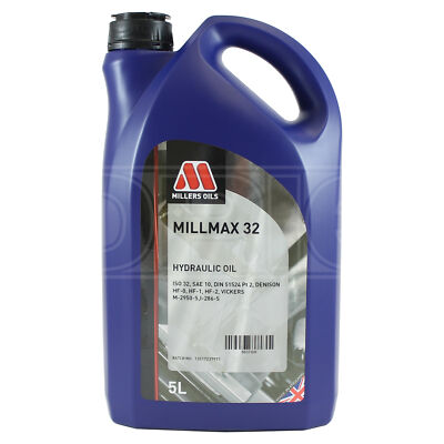 Millers Oils Millmax 32 Hydraulic Oil - 5 Litres 5L 5024081503750 | eBay