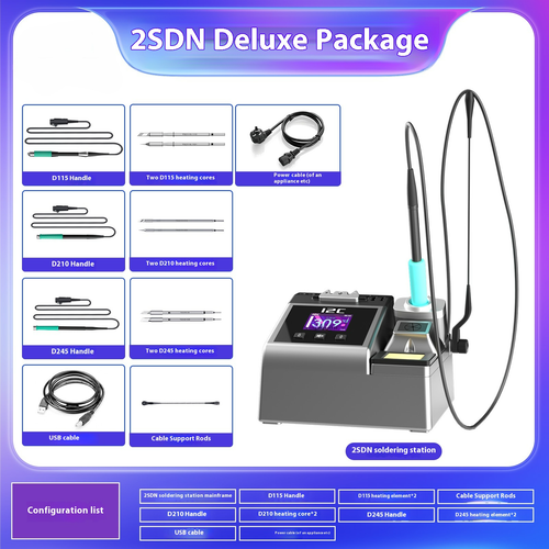 2SDN DC Soldering Station Soldering Iron D115/210/245 Handle Auto ...