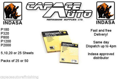 Indasa Rhynowet Wet and Dry Plusline Sand Paper P180 P320 P800 P1200 ...