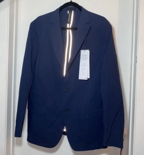 Nwt Calvin Klein Blue Nylon 46r Blazer Jacket Msrp $298 | eBay