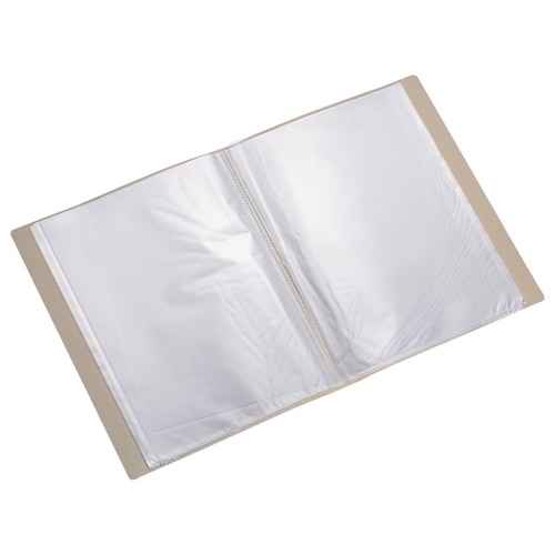 9x12" Binders with Plastic Sleeve, PP 60 Pocket File Protector, Beige ...
