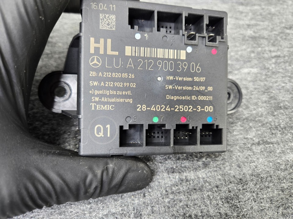 REAR DOOR CONTROL MODULE LEFT SIDE MERCEDES W212 E350 E550 CLS550 OEM ...