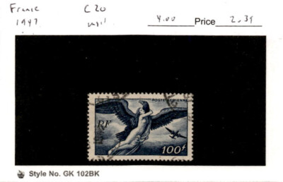France, Postage Stamp, #C20 Used, 1947 Airplane, Air Post, Zeus (AJ) | eBay