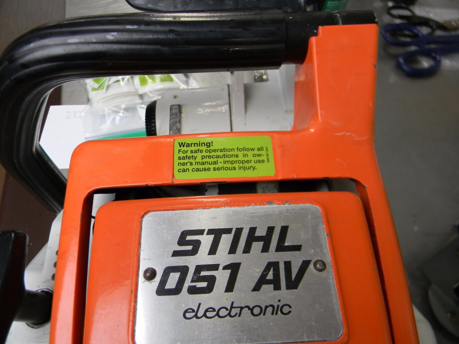 WARNING LABEL DECAL STICKER FOR STIHL CHAINSAW 015 031 028 051 075 045 ...