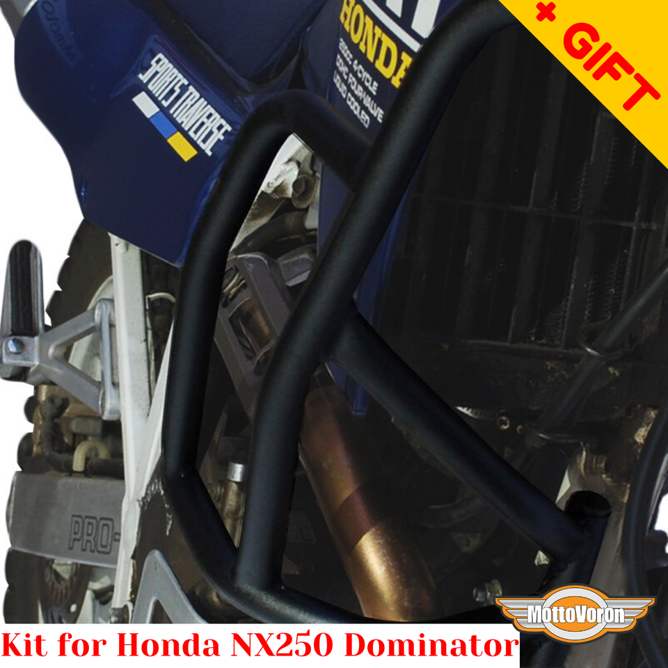 For Honda NX250 Dominator Engine guard NX 250 Pannier rack for Monokey ...