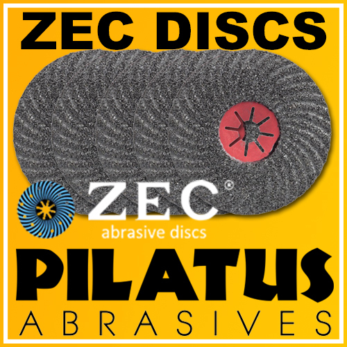 5 PACK - 115MM 36# SILICONE CARBIDE ZEC SEMIFLEX ABRASIVE DISC | eBay ...