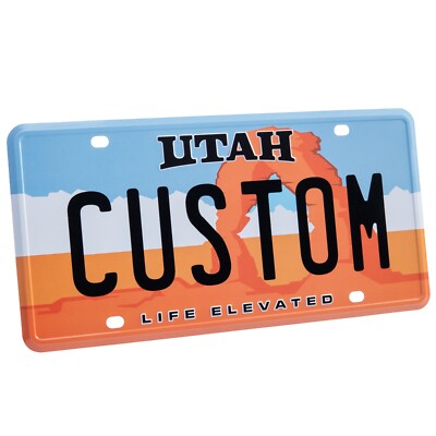 Personalized Utah Arches License Plate - Embossed Aluminum & Custom ...