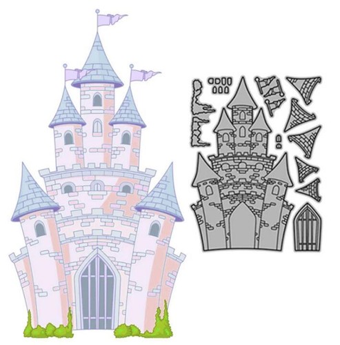 Castle Decoration Metal Cutting Dies DIY Scrapbook Paper Cards ...