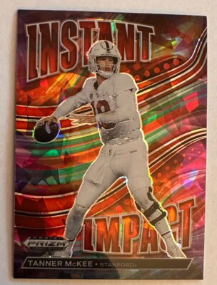 2023 Panini Prizm Draft Picks #II-6 Tanner McKee Instant Impact Red Ice | eBay