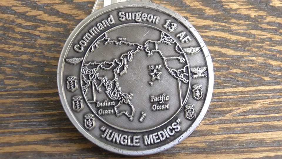 USAF 13th Air Force Command Surgeon 13 AF Jungle Medics Challenge Coin ...