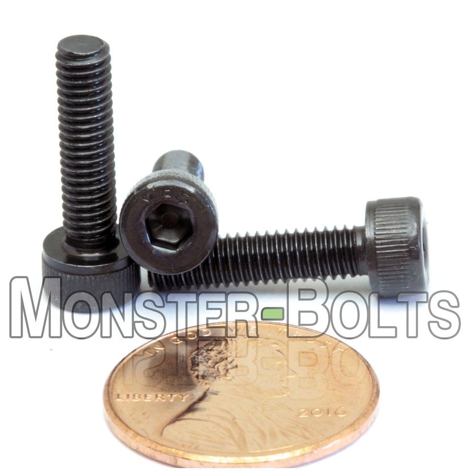 M4 Socket Head Cap Screws, 12.9 Alloy Steel w/ Black Oxide DIN 912 ...