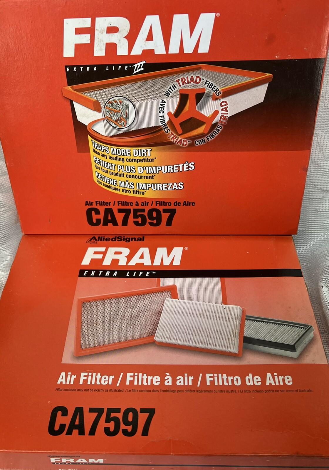 2 Fram Air Filters CA7597 NOS | eBay