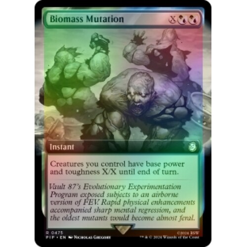 FOIL BIOMASS MUTATION (EXTENDED ART) X4 Universes Beyond: Fallout Magic ...