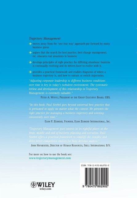 Trajectory Management von Paul Strebel (2003, Gebundene Ausgabe) online ...