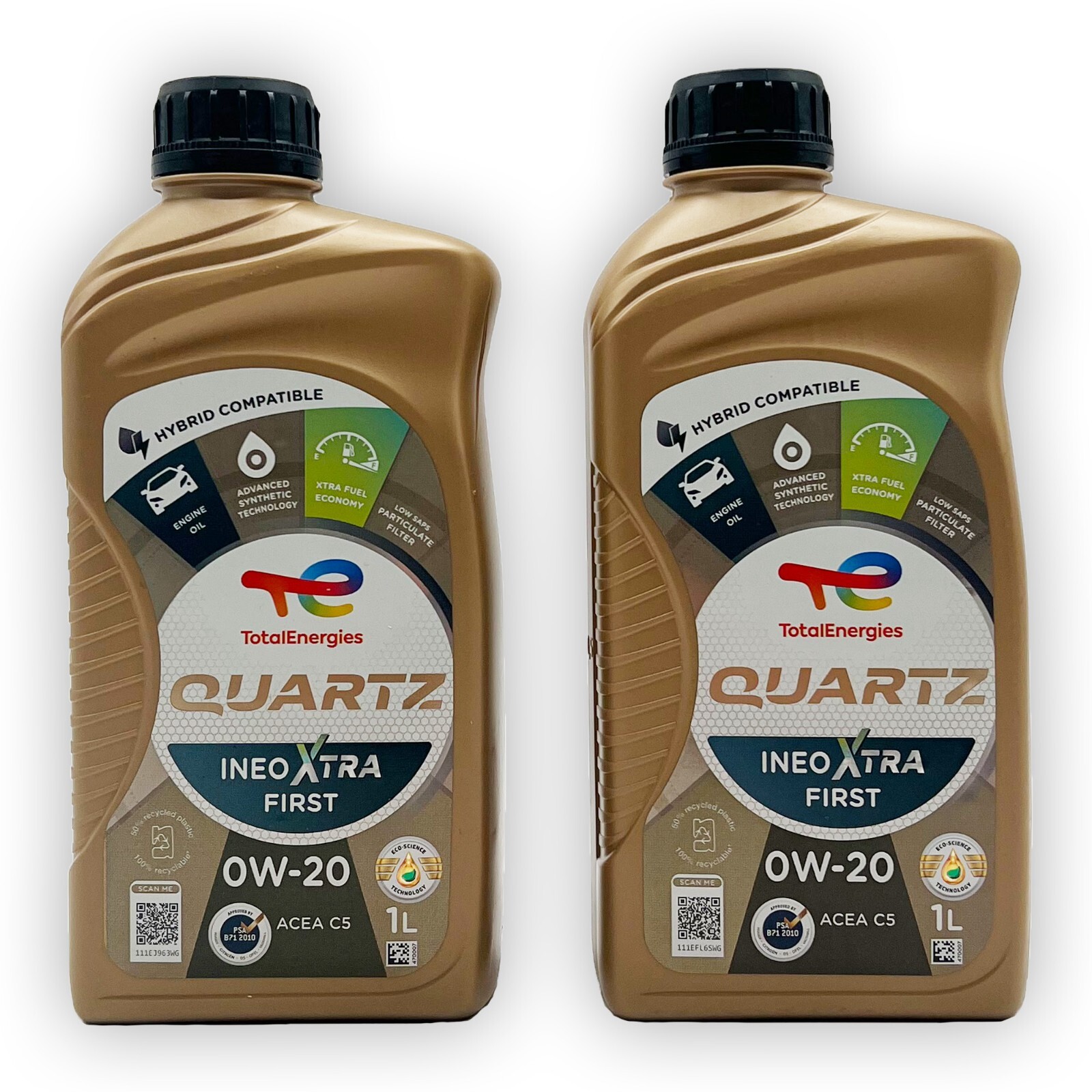 2 L Total Quartz Ineo Xtra First 0W-20 PSA B71 2010 Opel/Vauxhall OV ...