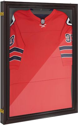 HOMCOM 26" x 35" Jersey Frame Display Case, UV-Resistant Jersey Shadow ...