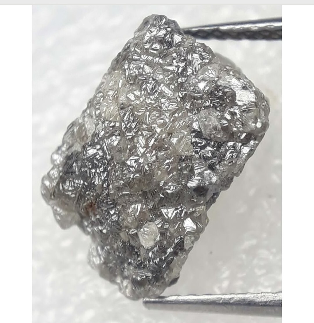 HUGE Diamond Natural Loose Diamond WCT-7.11,Natural Grey Color Rough ...