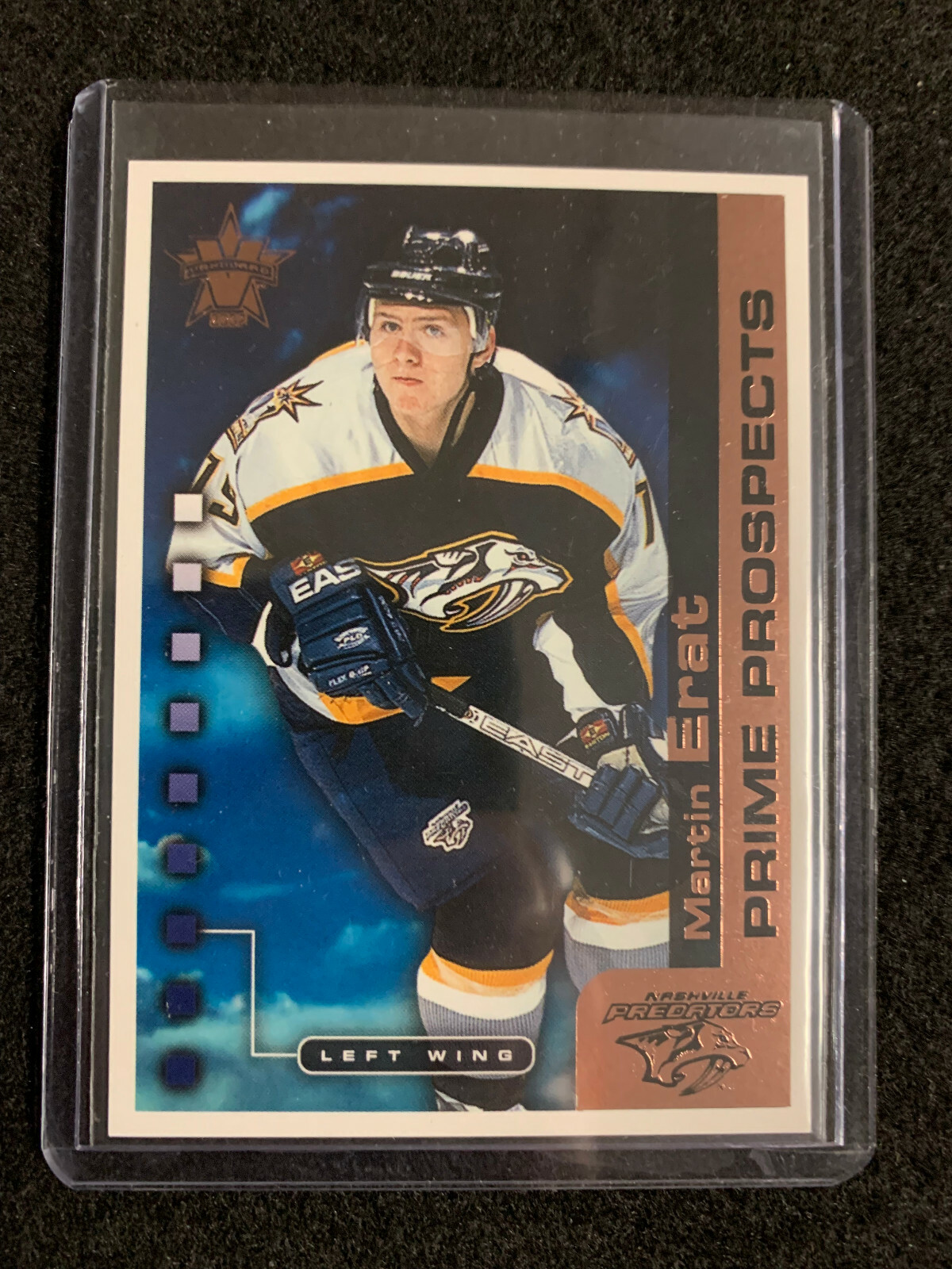 2002 Pacific Vanguard Hockey Prime Prospects Martin Erat #10 Predators ...