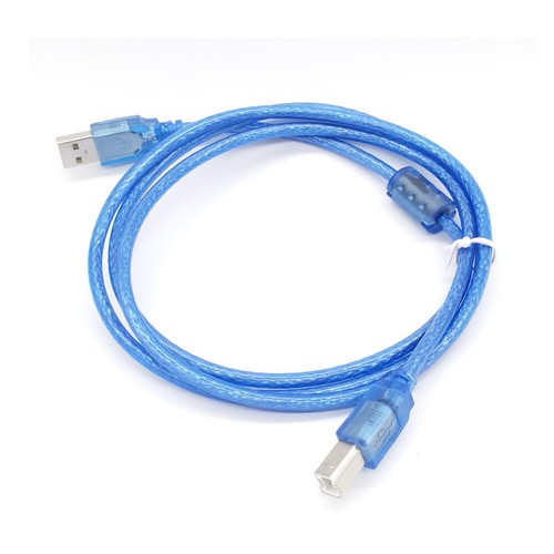 5PC Blue 3FT USB 2.0 A Male to B Male Flat Printer Cable Cord 100cm ...
