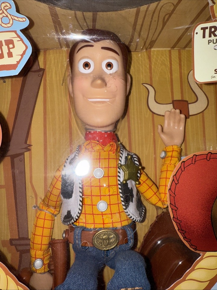 Disney Pixar Thinkway Toy Story Collection Woody Blue Cloud Logo | eBay