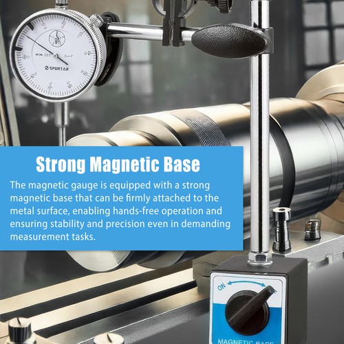 Imperial Dial test indicator DTI Gauge with Magnetic Base Stand Clock ...