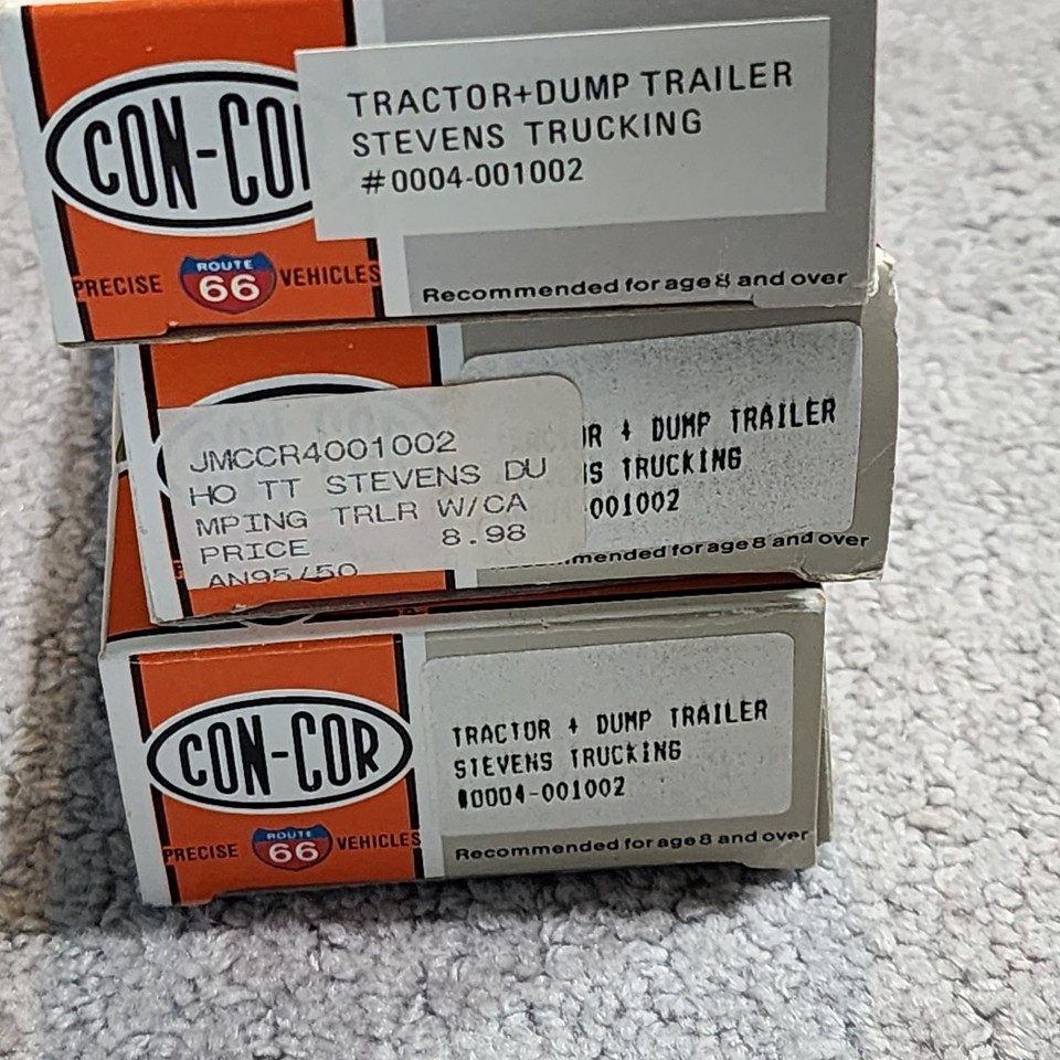 3-Con-Cor Tractor & Dump Trailer STEVENS TRANSPORT LTD Semi Truck HO ...